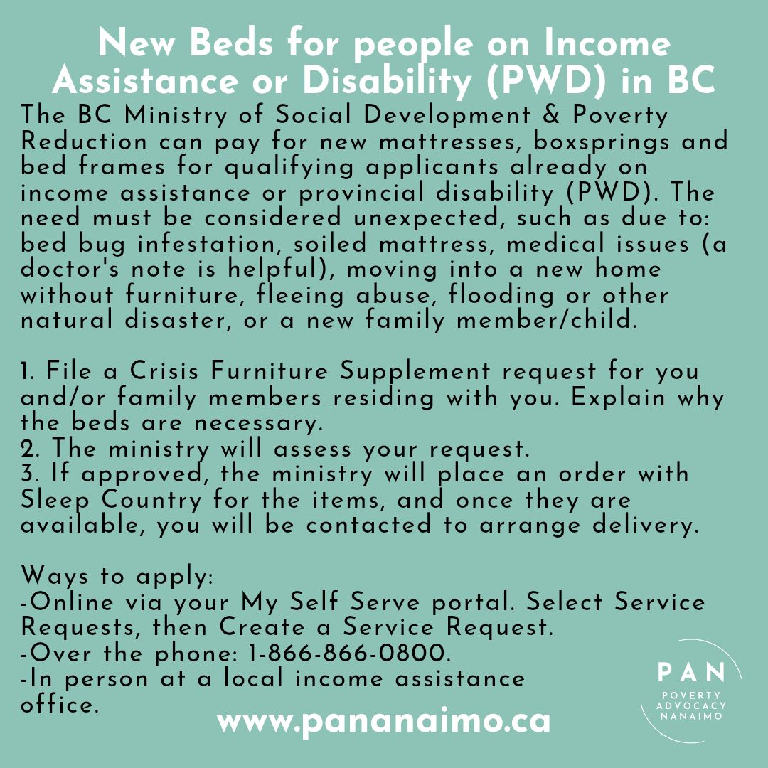 Income Assistance – Poverty Advocacy Nanaimo